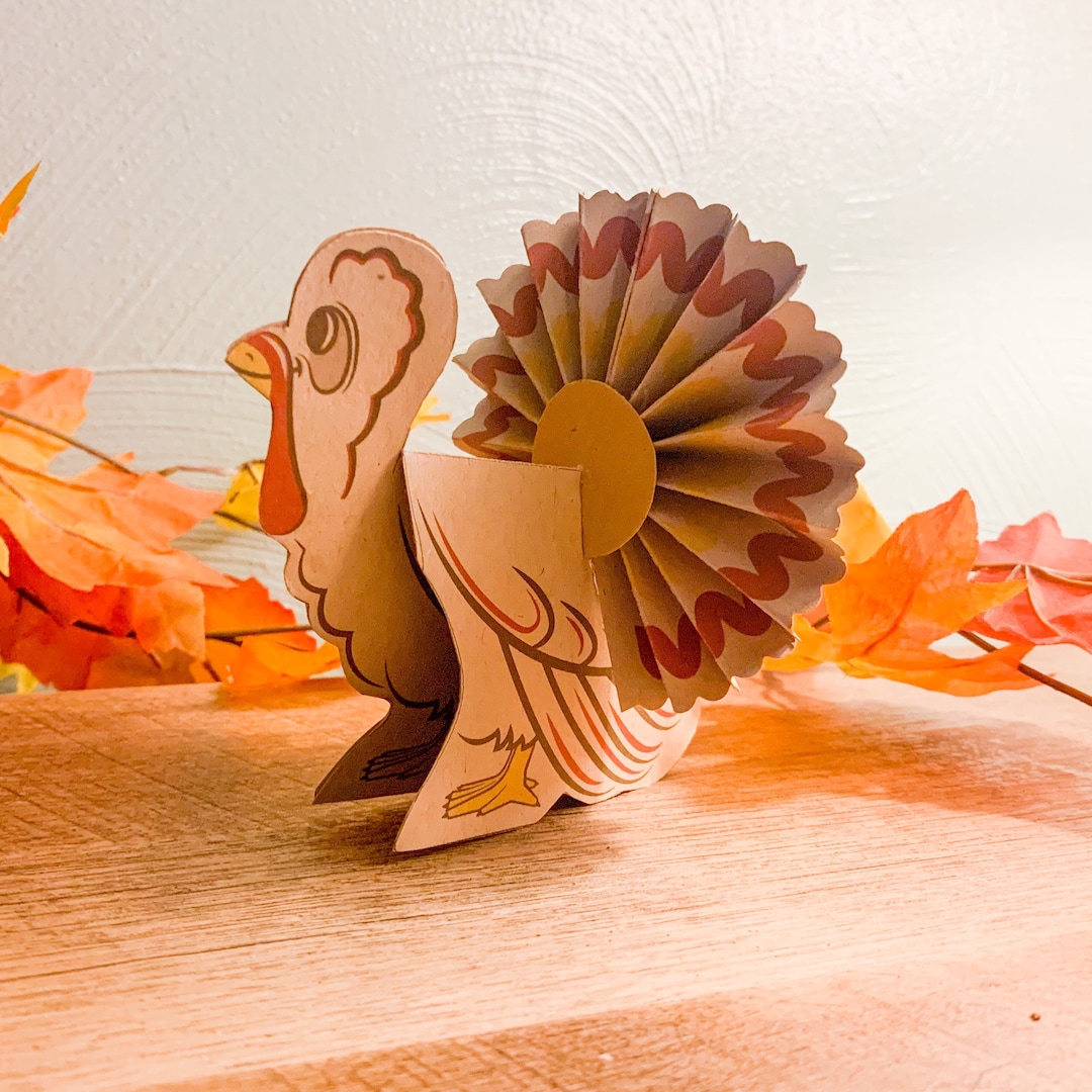 Printable Turkey Craft, Thanksgiving Table Decoration, Thanksgiving ...
