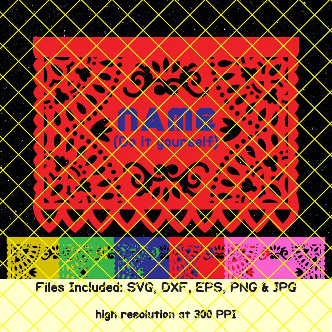 Mexican Fiesta Bunting Banner SVG Papel Picado Svg Cinco De Mayo Svg ...