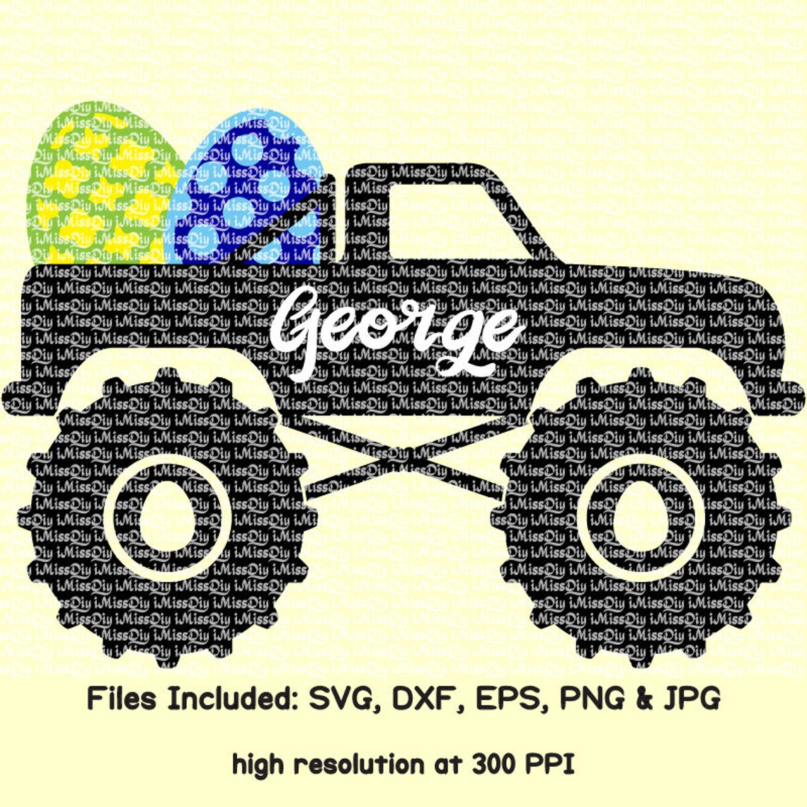Easter Egg Svg Truck Svg Monster Truck Svg Boy Kids Easter - Etsy
