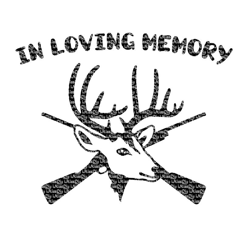In Loving Memory Deer Decals