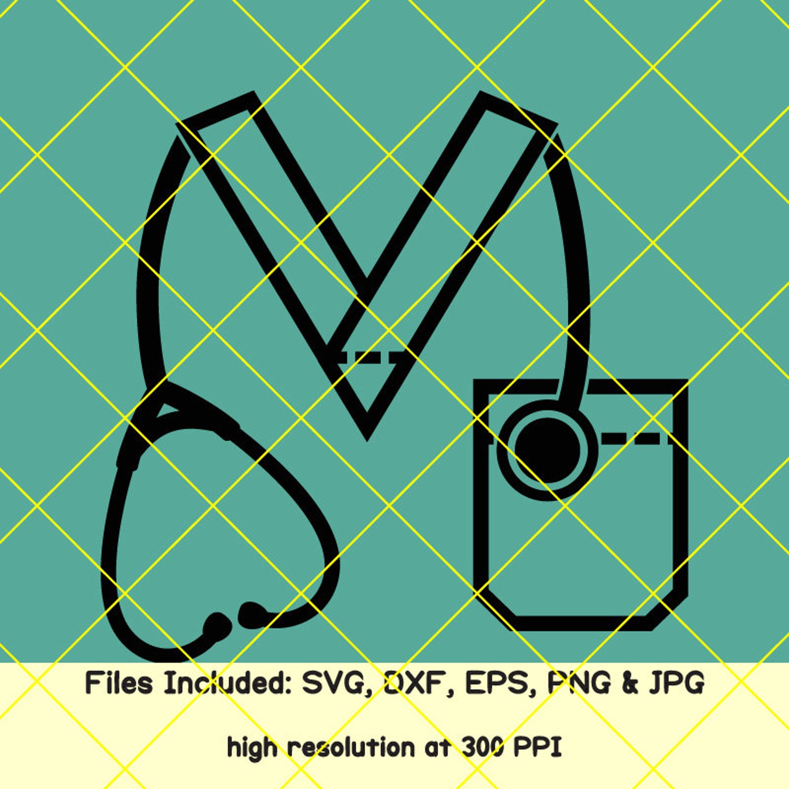 Scrubs svg stethoscope heart svg nurse svg nursing student svg | Etsy