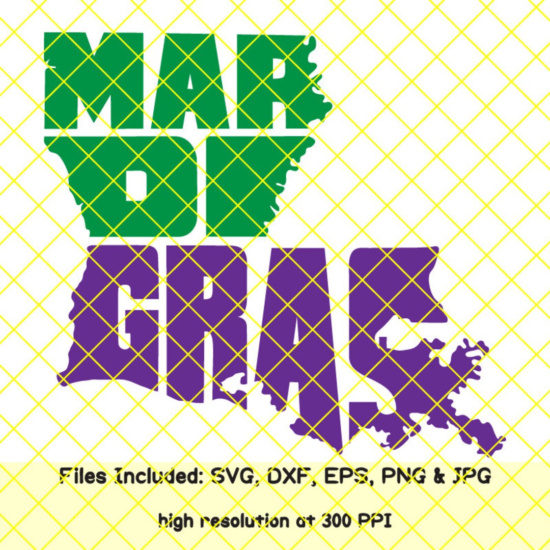 Mardi Gras Svg Louisiana Svg Files for Cricut Designs Fat Tuesday Svg ...