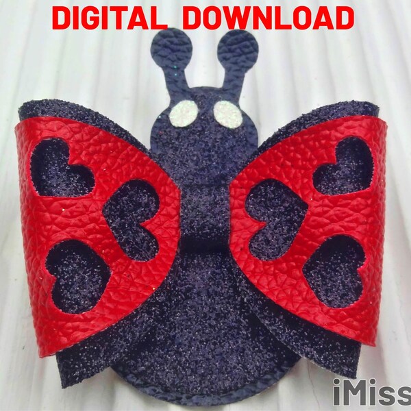 Ladybug Hair Bow - Etsy