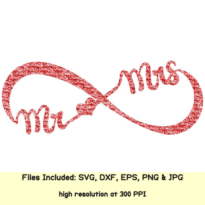 Mr and Mrs Svg Infinity Svg Symbol Signs Wedding Marriage Chair Signs ...