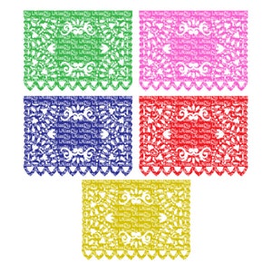 Mexican Fiesta Bunting Banner SVG Papel Picado Svg Cinco De Mayo Svg ...