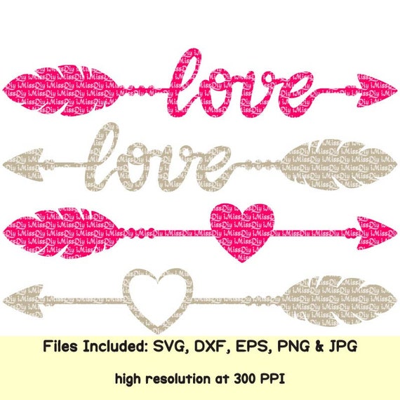 Valentine Svg Love Arrow Svg Heart Valentines Day Svg Marriage - Etsy