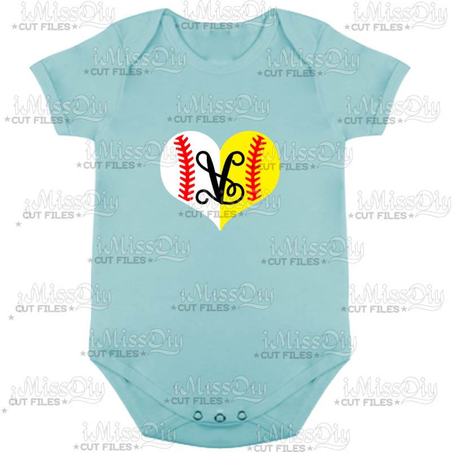 Love Baseball Softball Svg Mom Laces Half Sport Heart Split - Etsy
