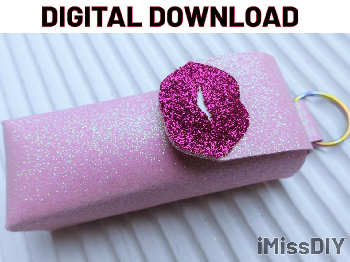 Lipstick Pouch Keychain Purse Svg Chapstick Holder Svg Lip - Etsy