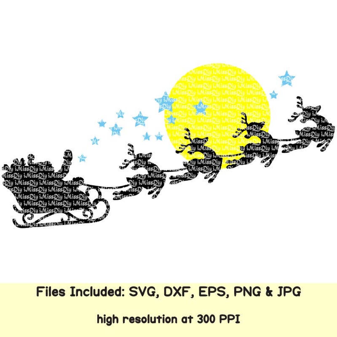 Svg Navidad svg santa reno trineo svg saco claus cam sombrero - Etsy México