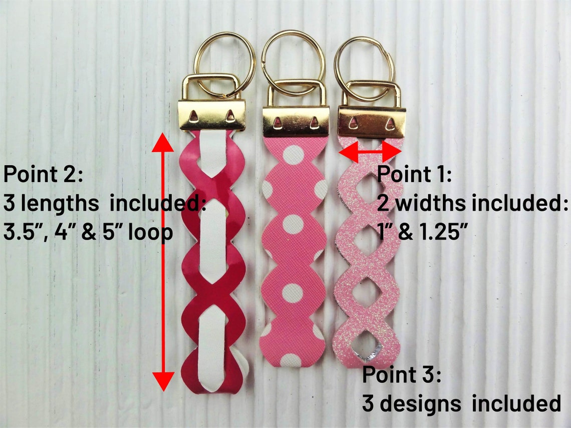 Key Fob Svg Bundle Keychain Wrist Fob Template Keyfob - Etsy