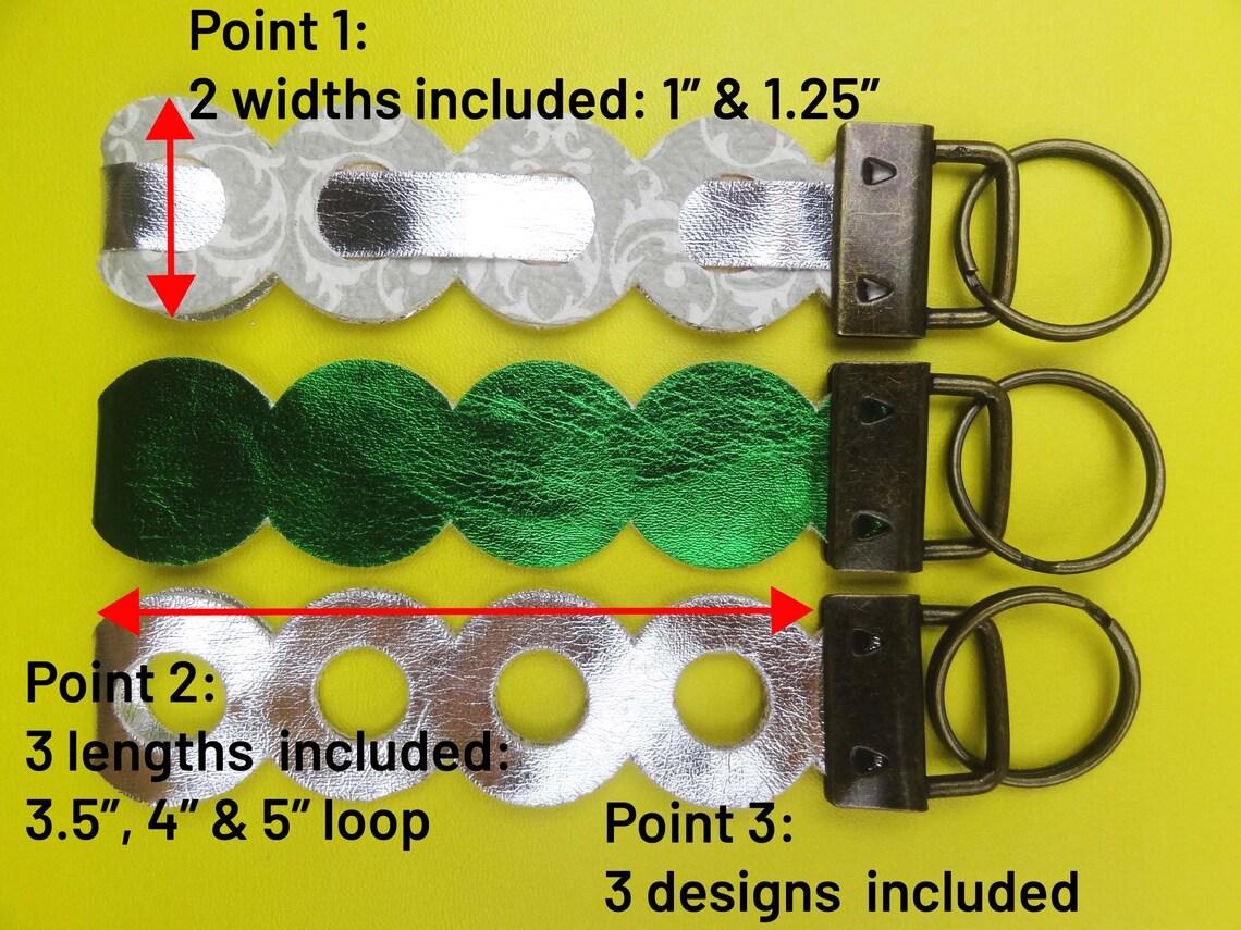 Scalloped Key Fob Svg Keyfob Svg Wristlet Keychain Template - Etsy