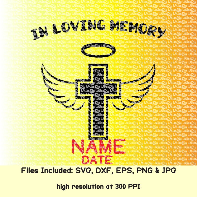 In Loving Memory Svg - Etsy