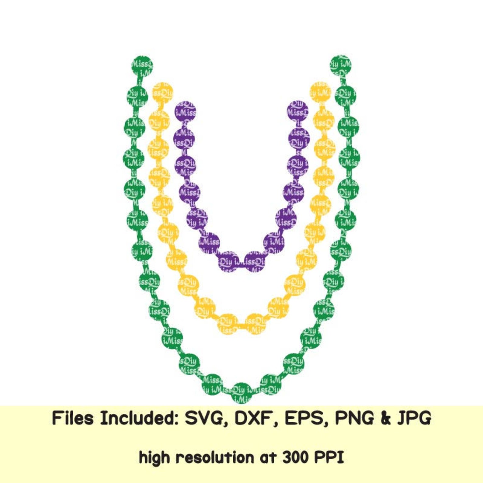 Mardi Gras Svg Beads Svg Fat Tuesday Svg Louisiana Svg Files - Etsy
