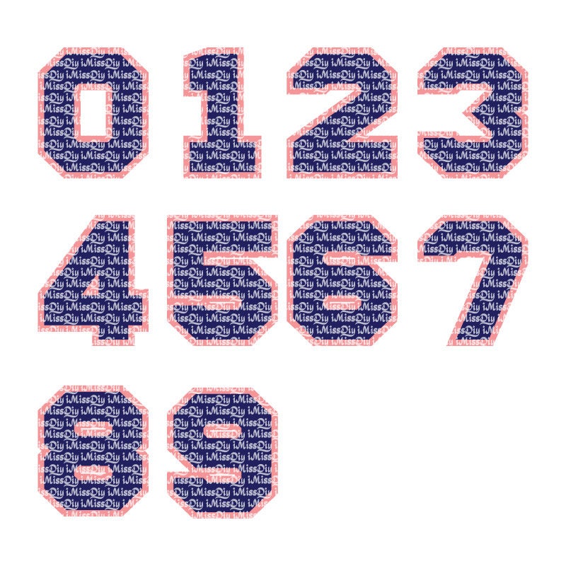 Baseball Svg Sport Block NUMBER Svg Numbers Svg Files for | Etsy UK