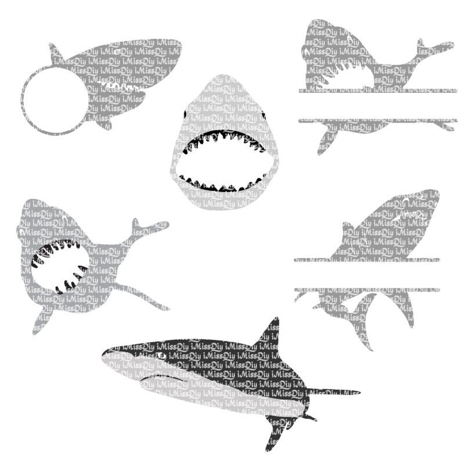 Shark Svg Fish Svg Gone Fishing Svg Baby Beach Shark Svg Ocean | Etsy