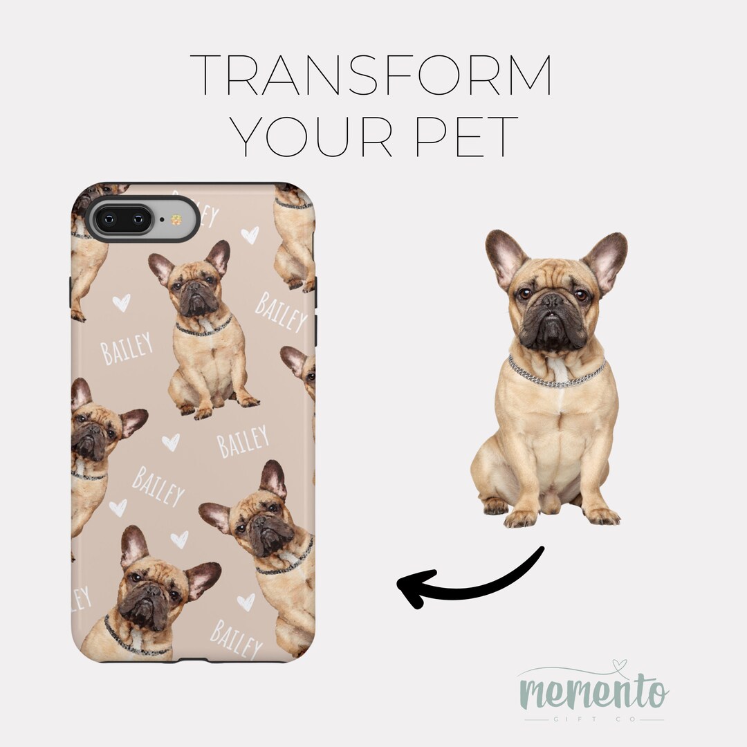 Custom Pet Phone Case Using Pet Photo Name Custom Dog Phone Case ...