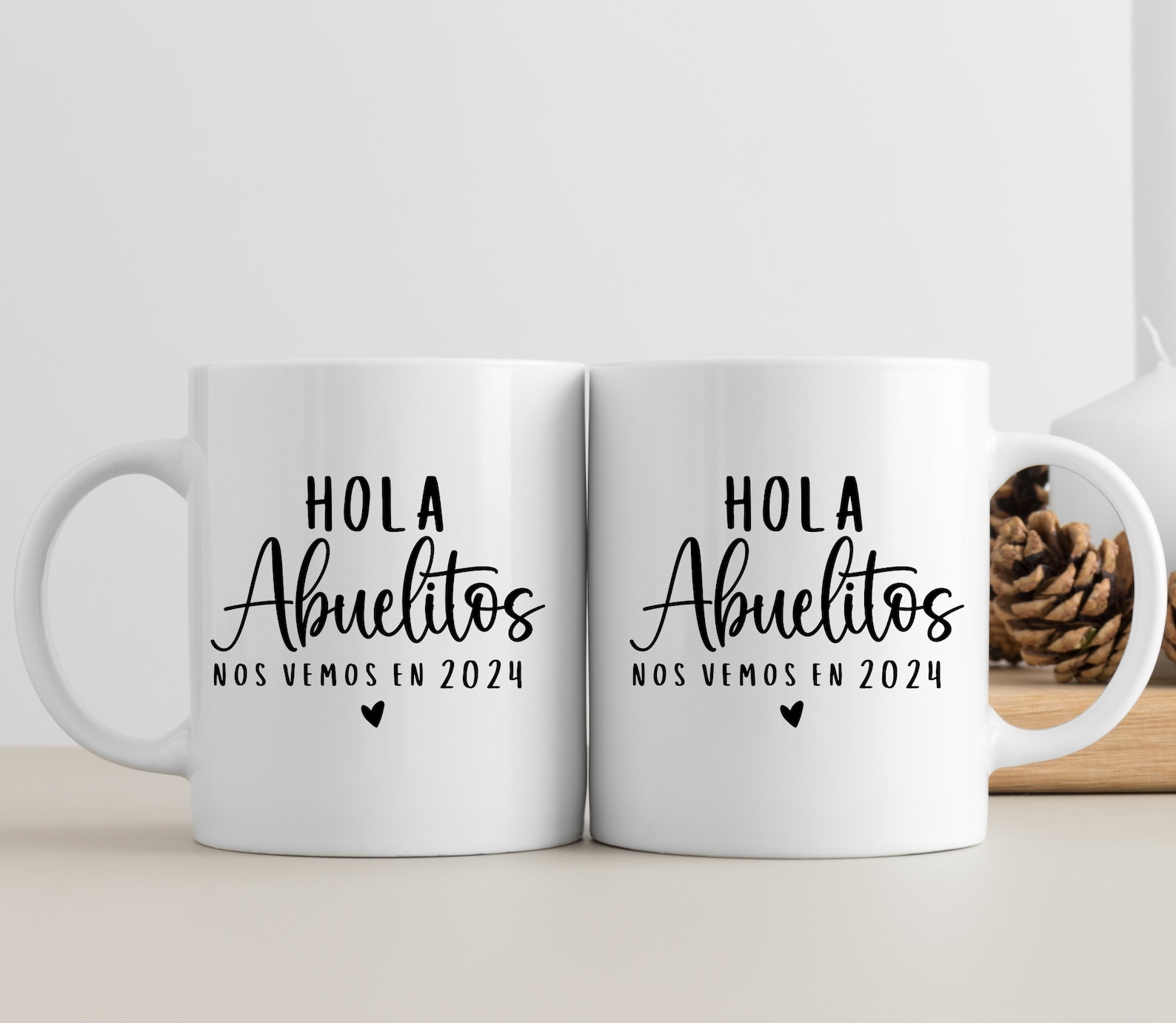 Hola Abuelitos Nos Vemos En 2024 Spanish Pregnancy Announcement for ...