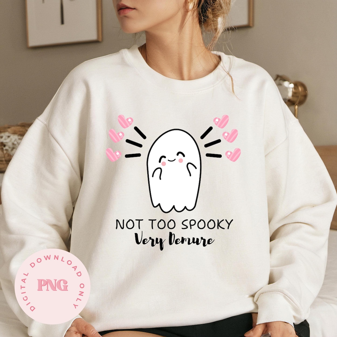 Demure Ghost PNG – Spooky Season Graphic (digital Download) - Etsy