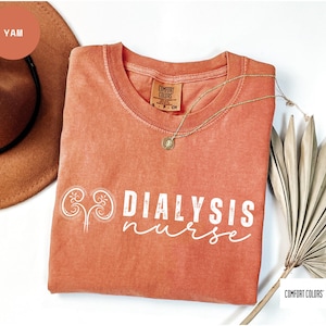 Comfort Colors® Dialysis Nurse Shirt - Nephrology Nurse Tshirt - Kidney ...