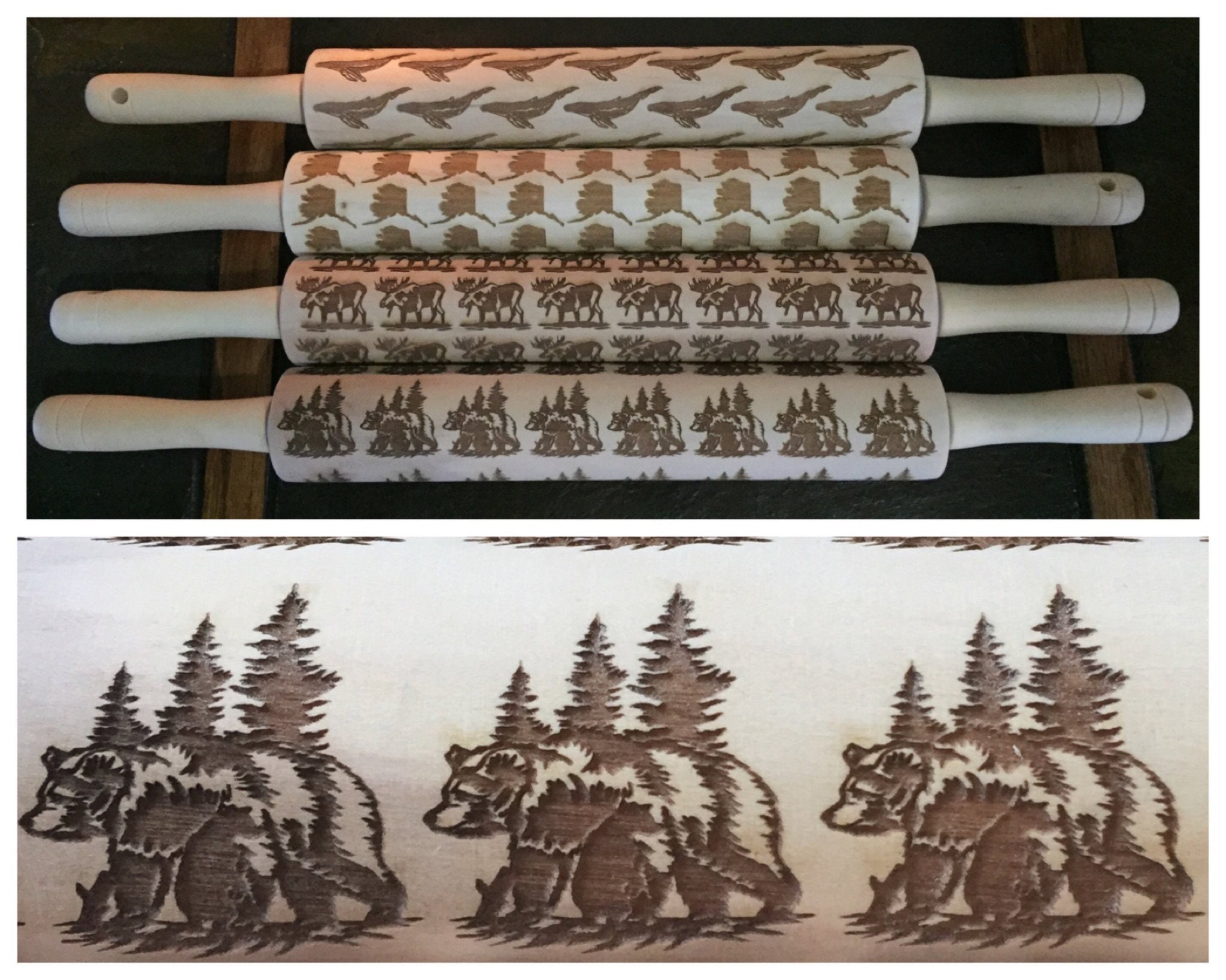 Embossed Rolling Pins Laser Engraved Gift for Her - Etsy