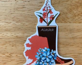 Alaska AK Oval Vinyl Decal Sticker - Etsy