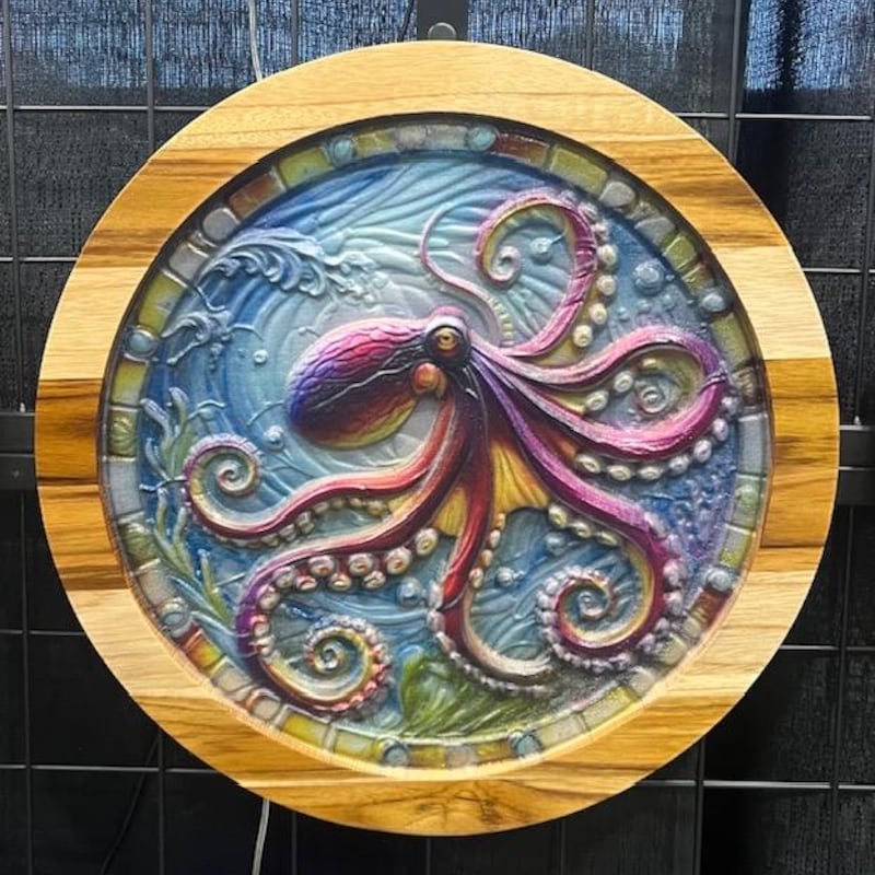 Wooden Octopus - Etsy
