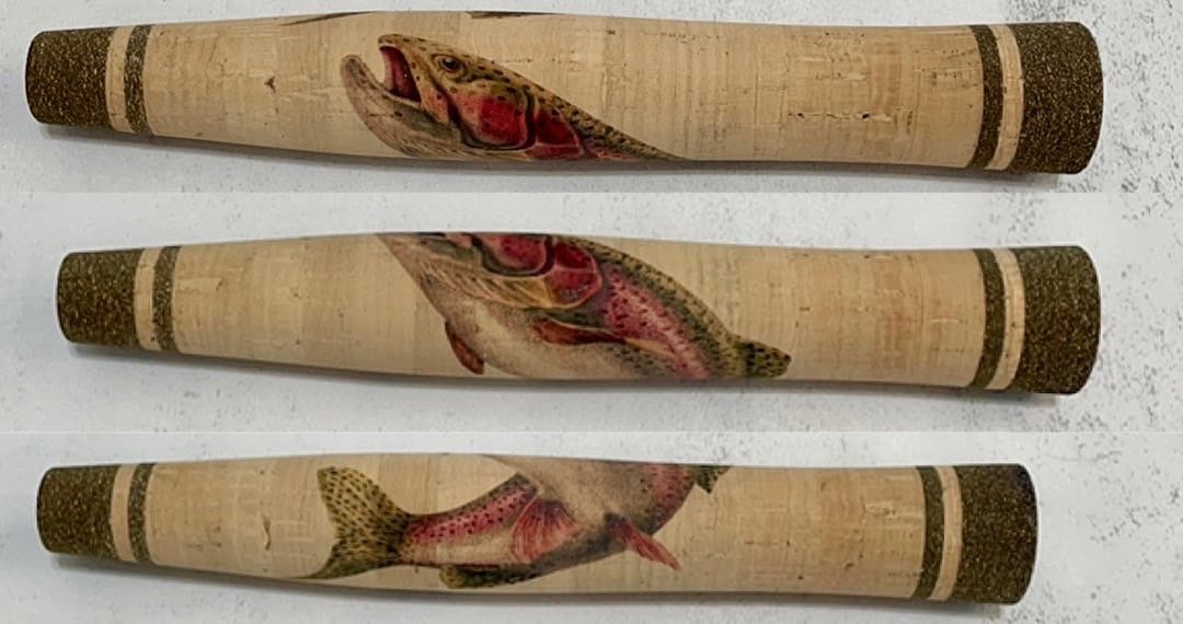 Custom Fly Rod Cork Grips – Handcrafted Wildlife Art for Fly Fishing ...