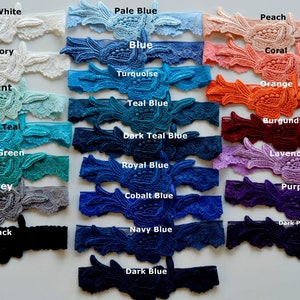 Wedding Garter Blue Gift for Wedding, Bridal Garter Blue Garter Set ...