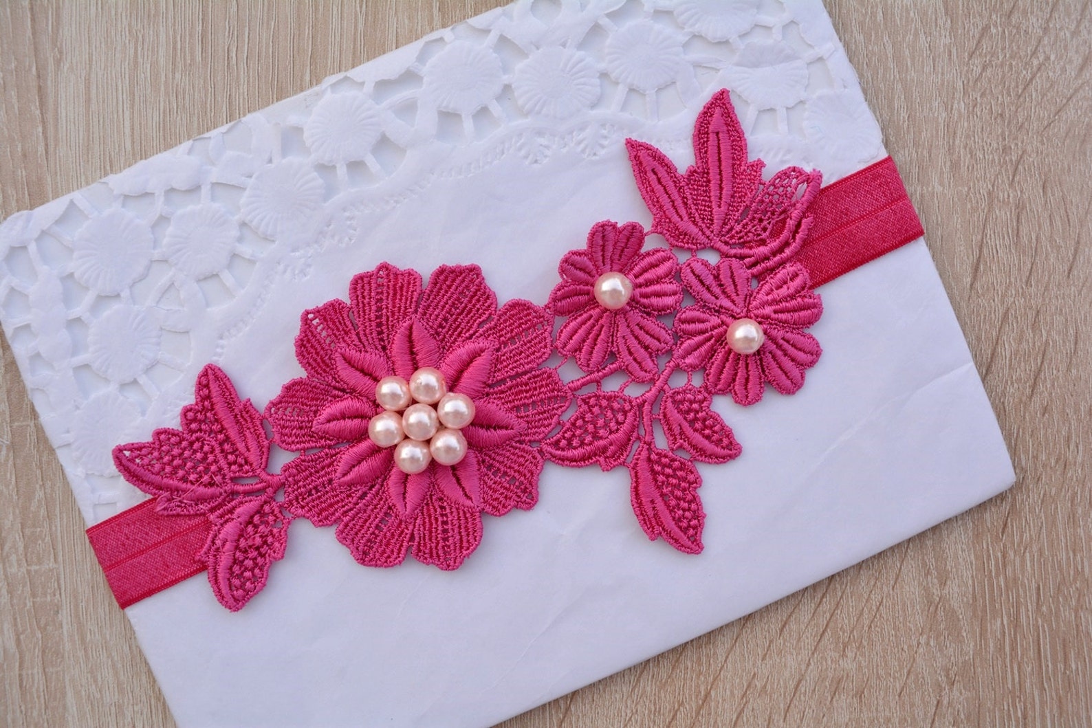 Fuchsia Flower Set of Bridal Garter, Wedding Garter Set, Bridal Garter ...