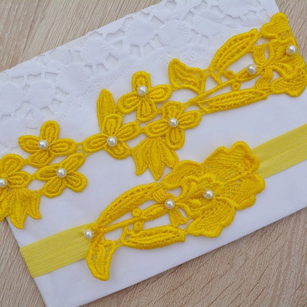 Yellow Garter Belt - Etsy