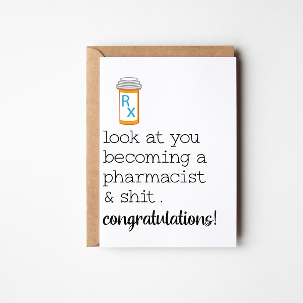 Pharmacist Greeting Card - Etsy