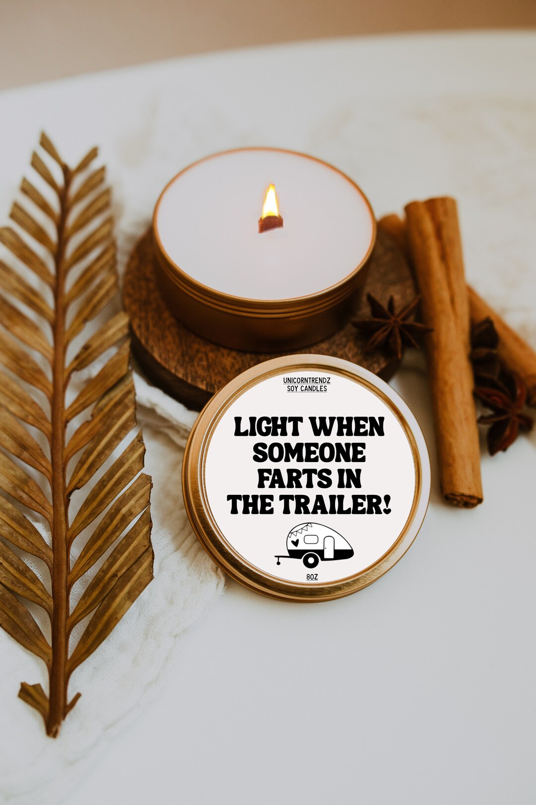 Camping Candle | Funny Candle | Camper Gift | RV Decor | Trailer Gift ...