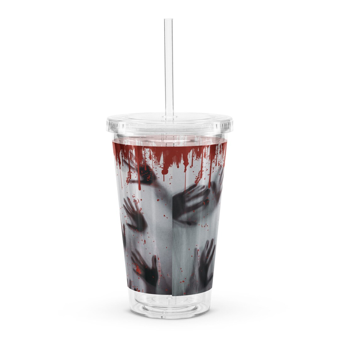 Coffee Tumbler, Horrortumbler, Iced Coffee Tumbler, Spooky Tumbler ...