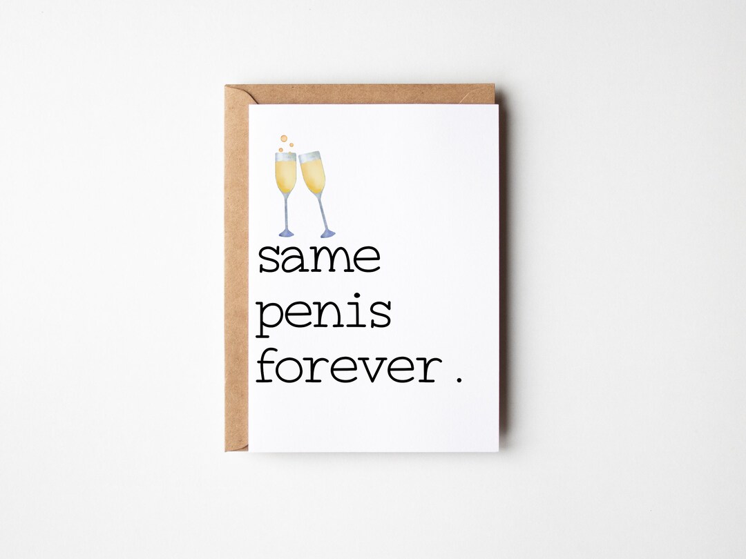 Funny Engaged Card, Bridal Shower Card, Cute Engaged Card, Penis ...