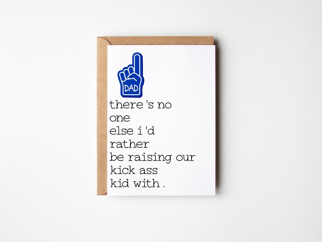 Father's Day Card, Kick Ass Dad Card, Card From Wife, Card for Husband ...