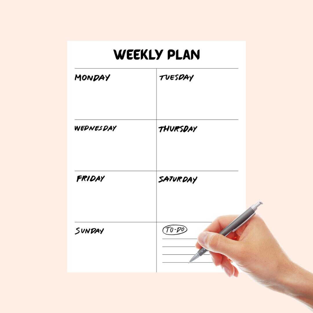EDITABLE Weekly Planner Printable Weekly Task List PDF Letter Size ...