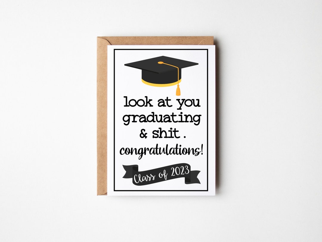 Class of 2023 Card, Graduation Card, 2023 Grad Card, Funny Grad Cards ...