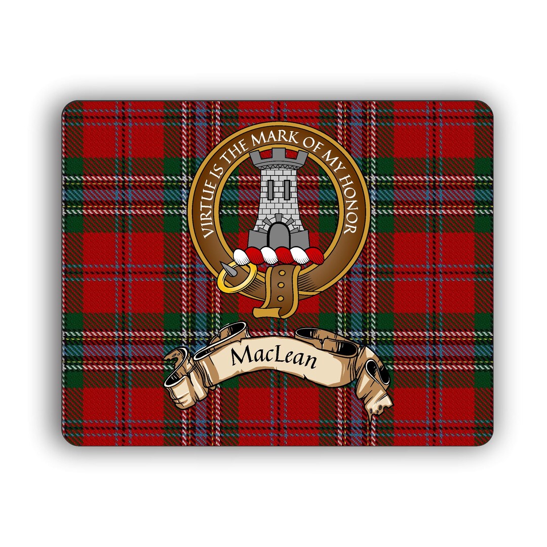 Maclean Scottish Clan Crest Computer Mouse Pad - Etsy