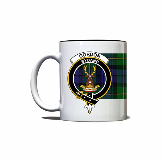 Gordon Scottish Clan Tartan Crest Motto Mug Kitchen & Dining Drink ...