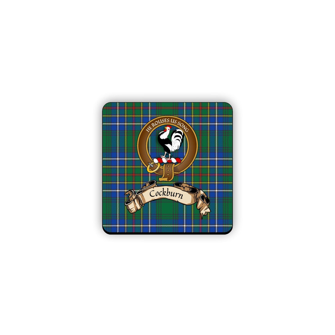 Cockburn Scottish Clan Tartan Motto Crest Rubber Coaster Set of 4 - Etsy Cockburn Scottish Clan Tartan Motto Crest Rubber Coaster Set of 4 - Etsy