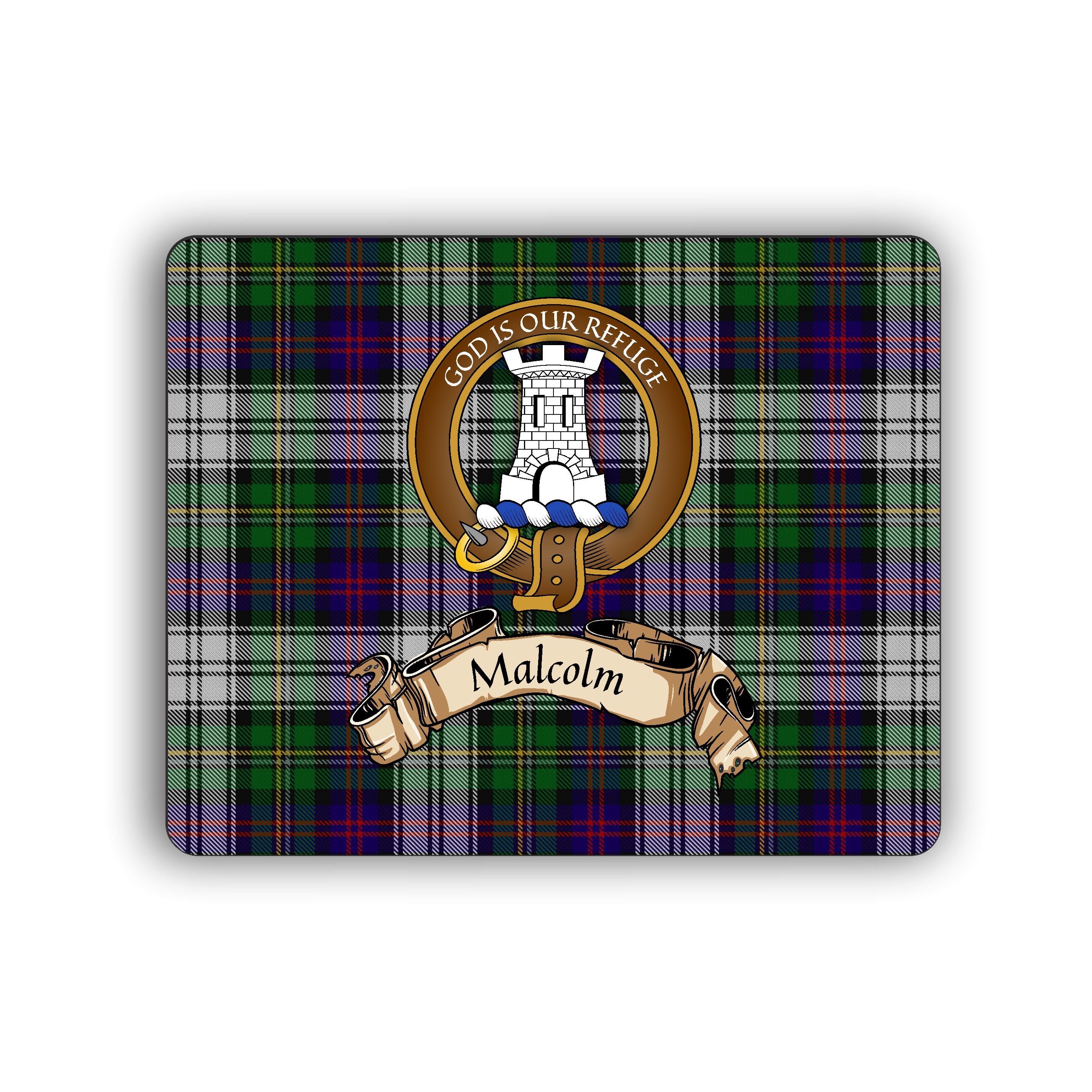 Malcolm Scottish Clan Dress Tartan Crest Computer Mouse Pad - Etsy