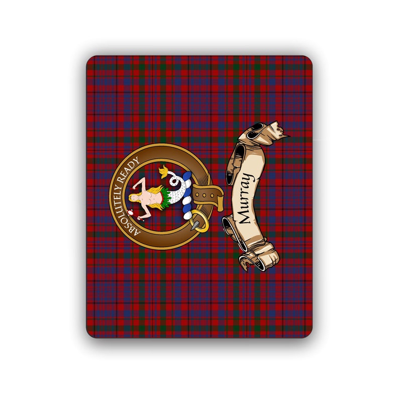 Murray Scottish Clan Tartan Crest Computer Mouse Pad - Etsy