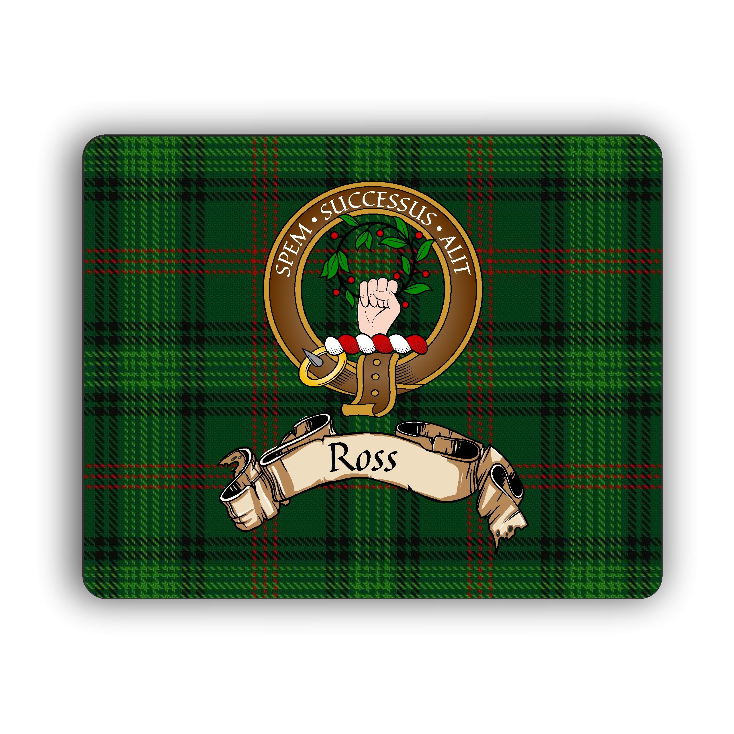 Ross Scottish Clan Hunting Tartan Crest Computer Mouse Pad - Etsy Canada