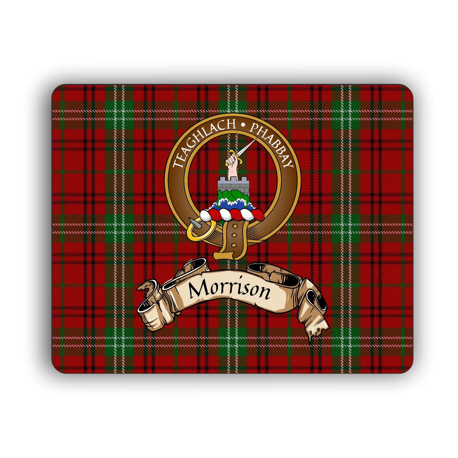 Morrison Scottish Clan Tartan Crest Computer Mouse Pad - Etsy Canada