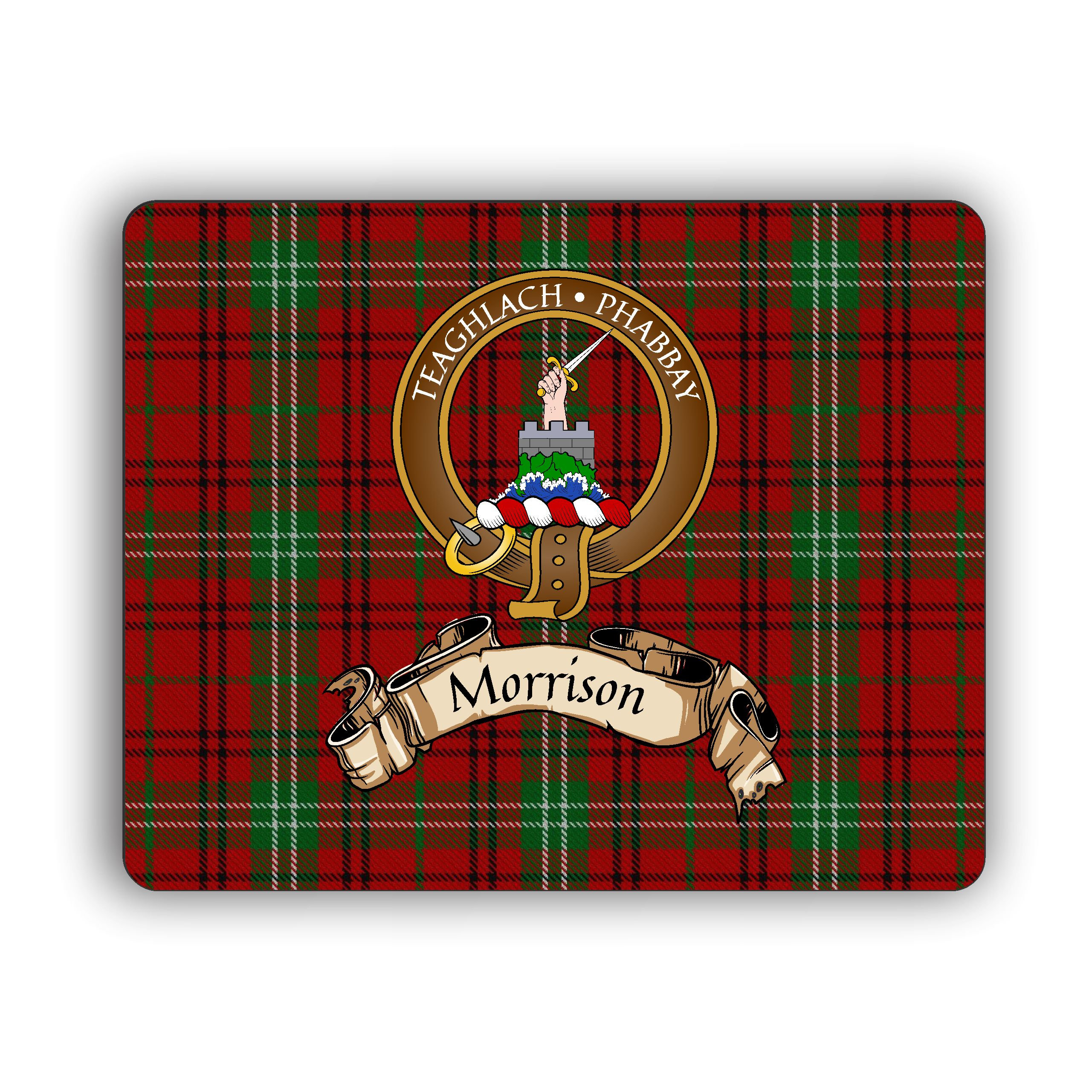 Morrison Scottish Clan Tartan Crest Computer Mouse Pad - Etsy Australia