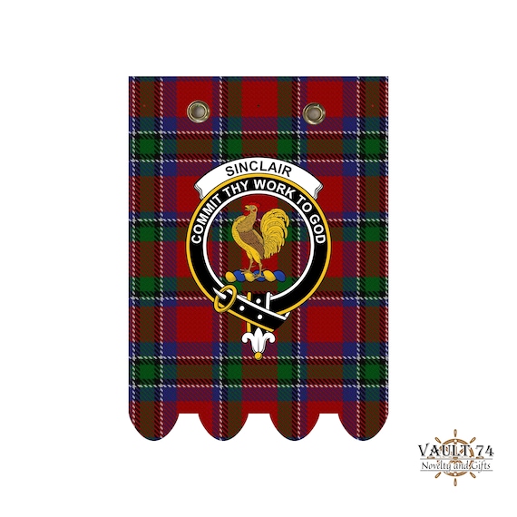 Sinclair Scottish Clan Tartan Family Crest Canvas Garden Flag - Etsy