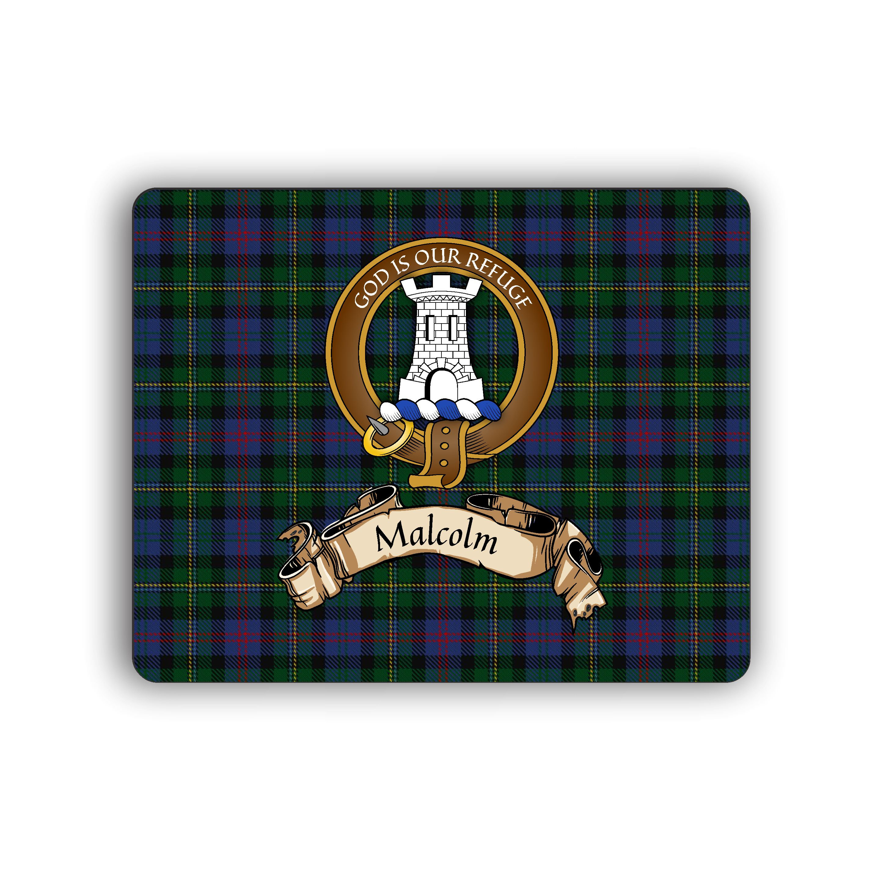 Malcolm Scottish Clan Tartan Crest Computer Mouse Pad - Etsy Canada