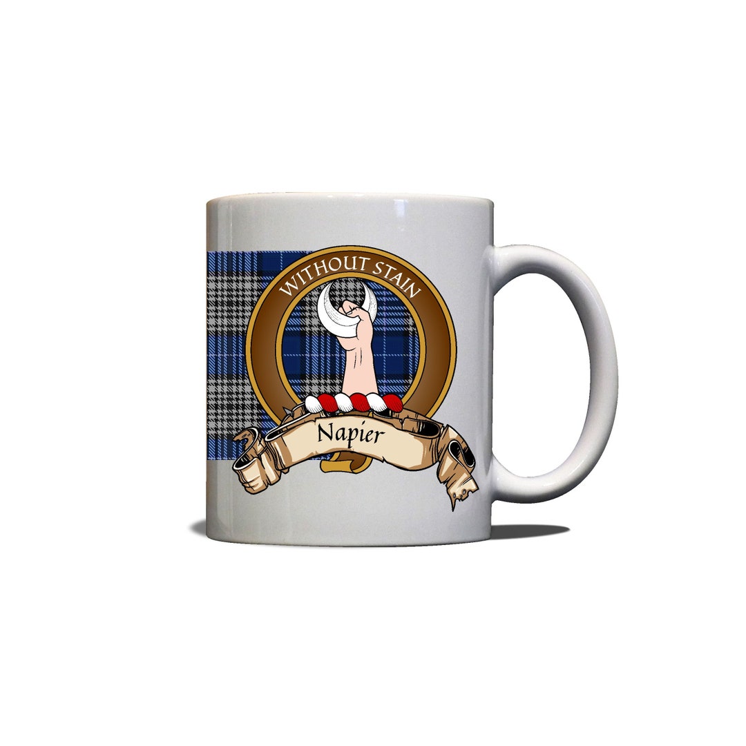 Napier Scottish Clan Tartan Crest Motto 11oz Mug - Etsy