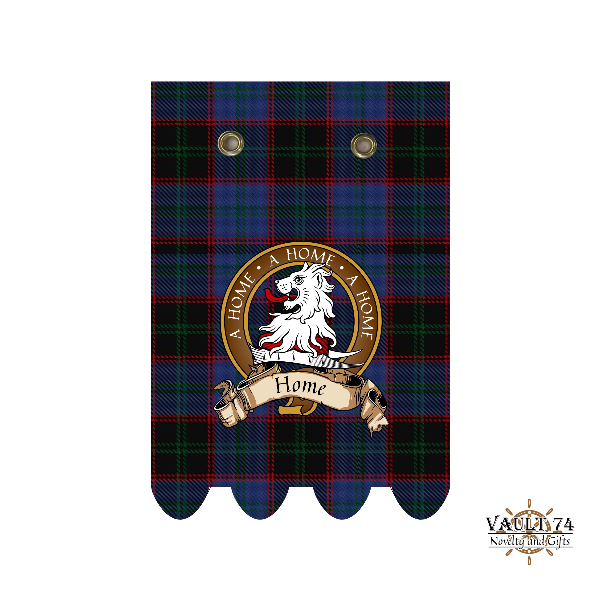 Home Hume Scottish Tartan Family Crest Canvas Garden Flag - Etsy UK