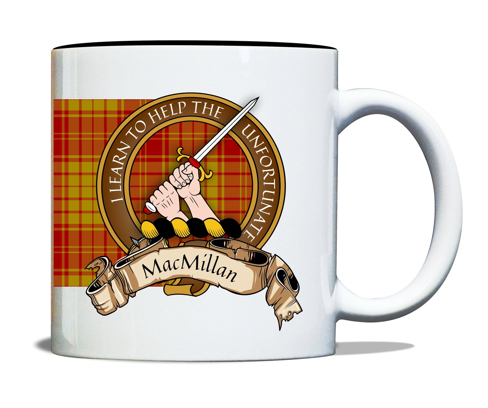 Macmillan Scottish Clan Old Tartan Crest Motto 11oz Mug - Etsy
